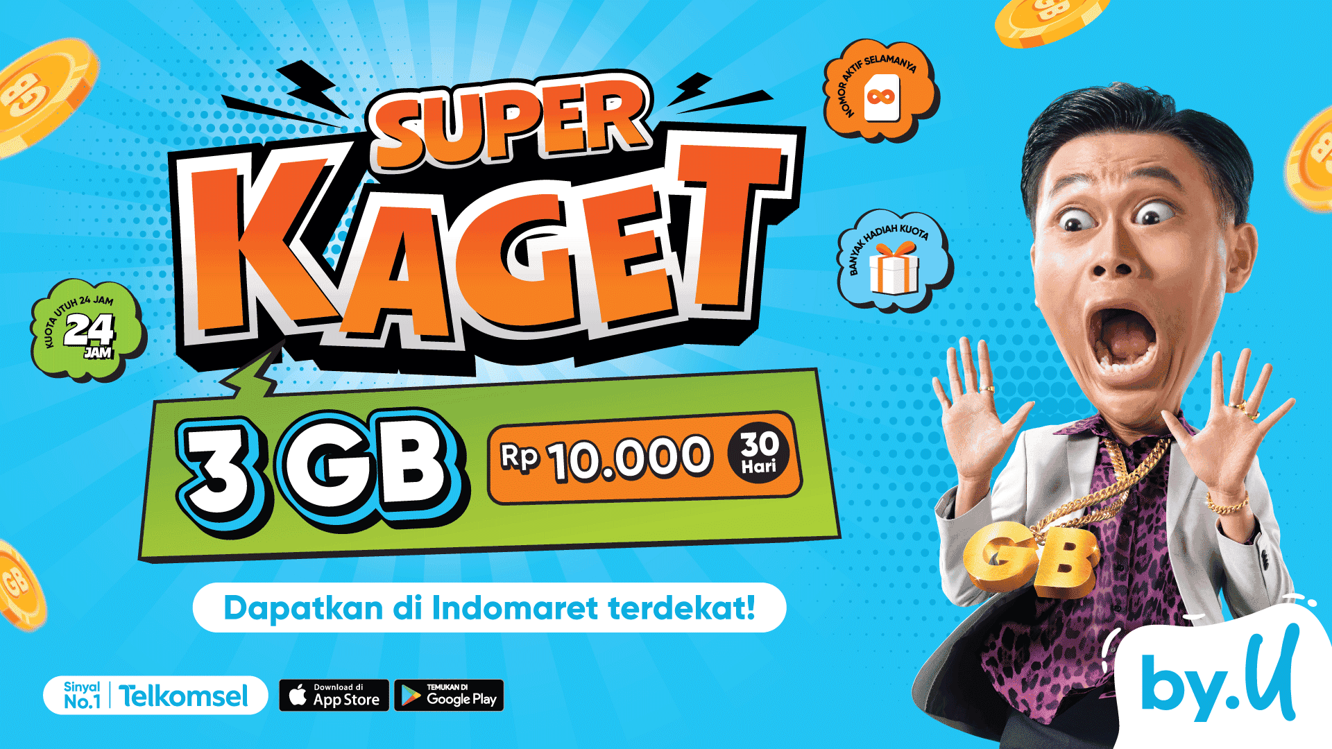 Beli Sim Card dan Paket Data by.U Di Konter